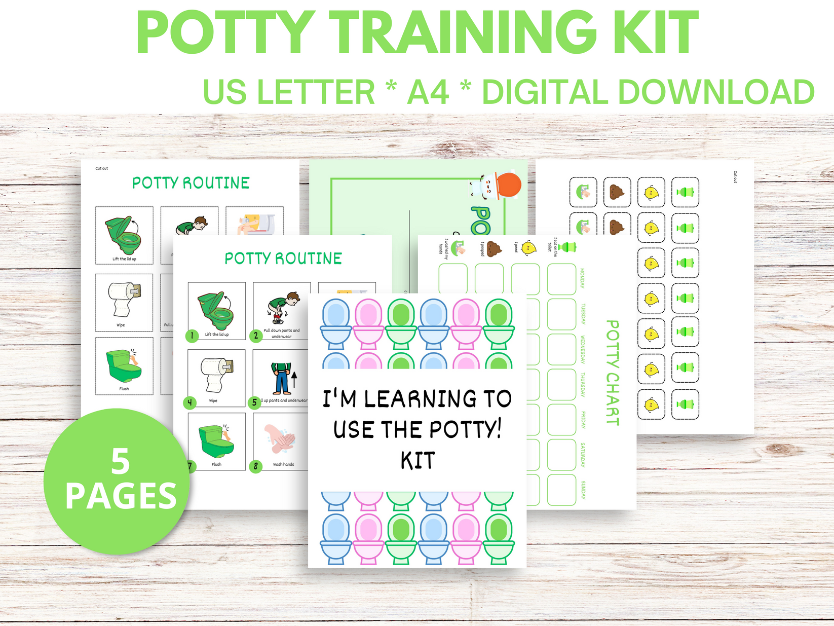 Potty Training Chart – Print It Mo