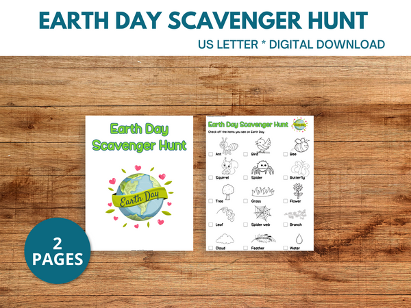 Earth Day Scavenger Hunt – Print It Mo