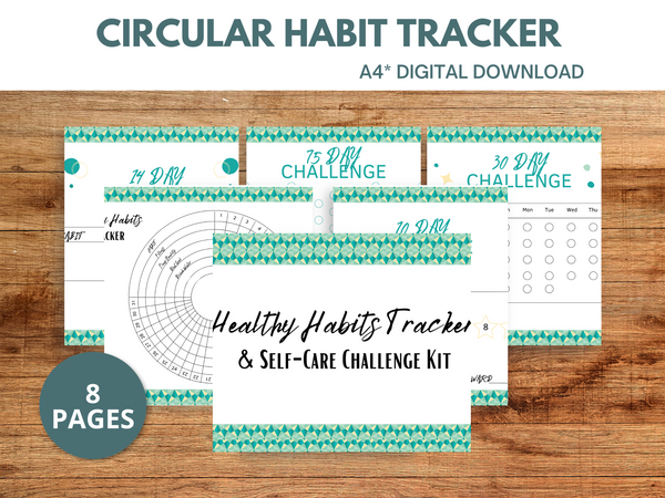 Circular Habit Tracker Printable – Print It Mo