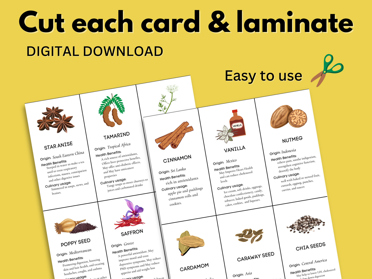 Spice Cards Printables – Print It Mo