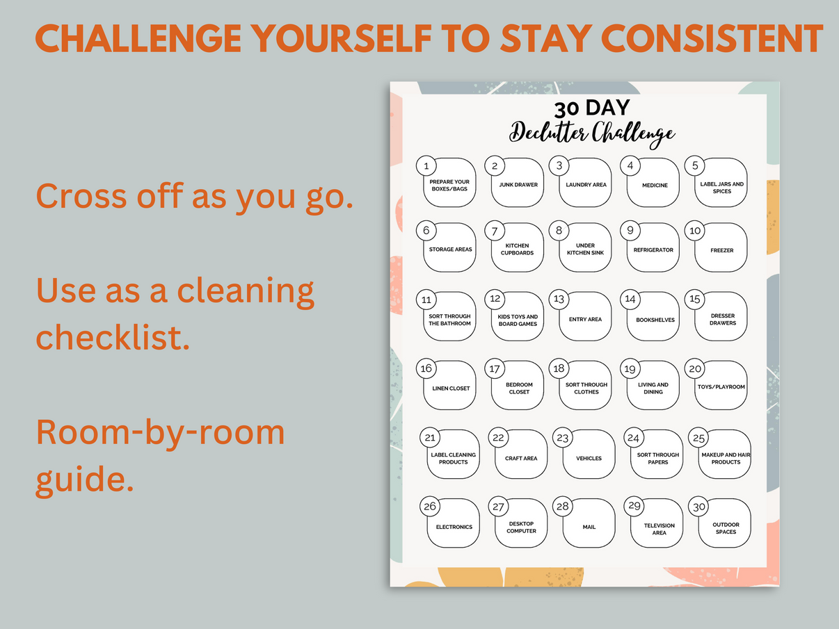 Declutter Checklist – Print It Mo