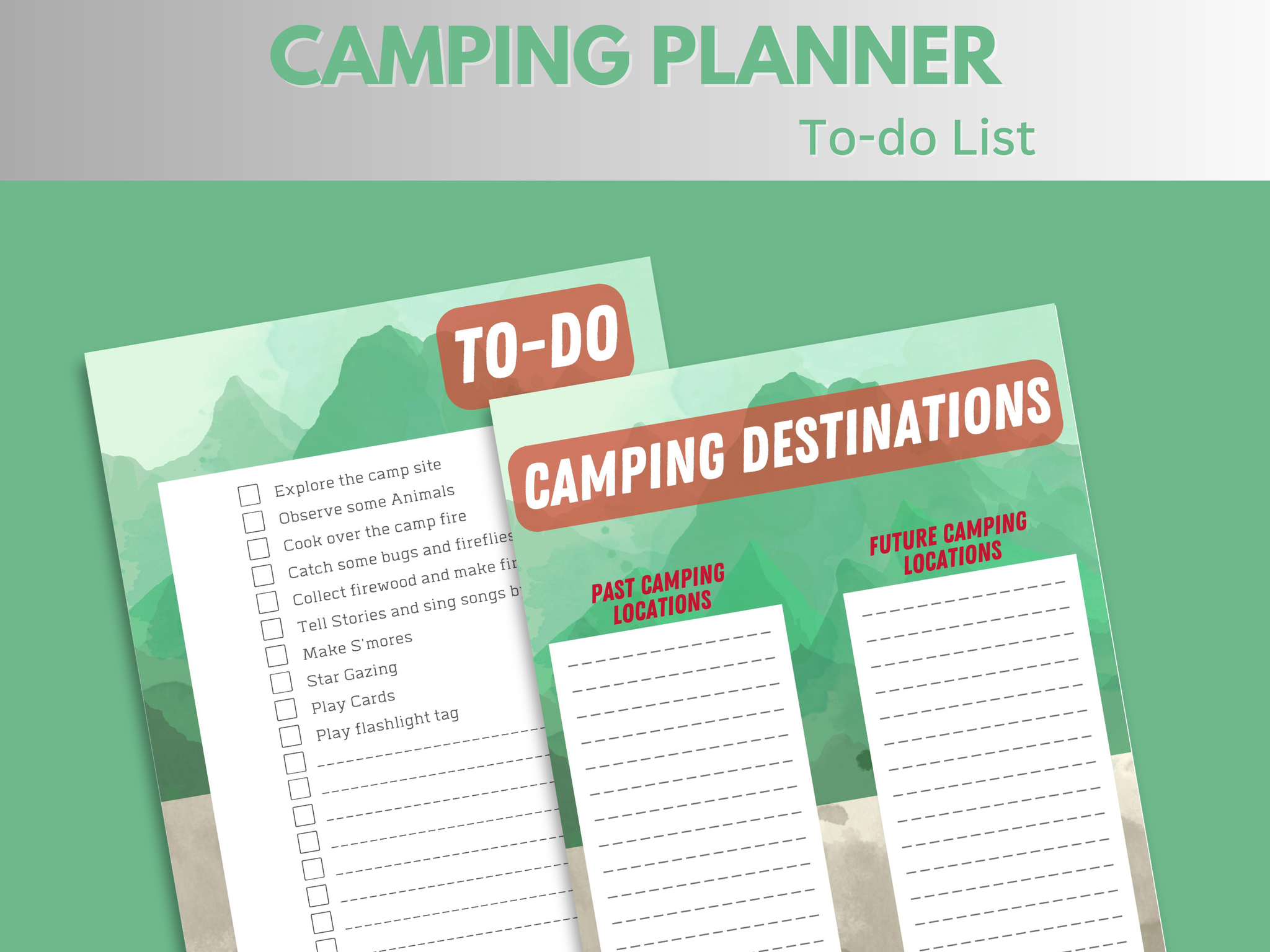 Camping Trip Planner – Print It Mo