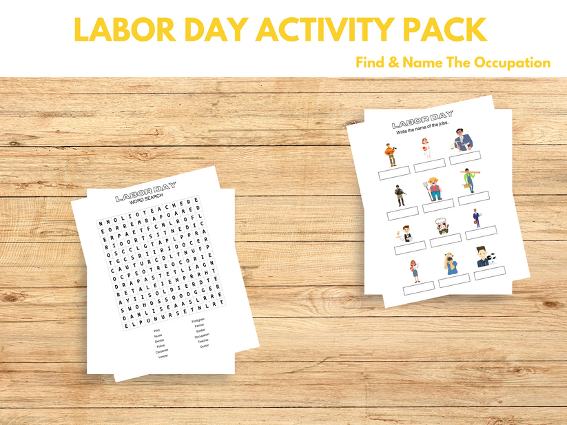 Labor Day Printable Activities for Kids – Coloring, Games & More ...