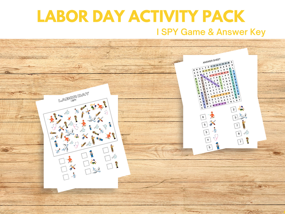 Labor Day Printable Activities for Kids – Coloring, Games & More ...