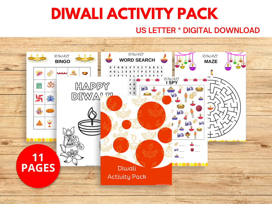 Printable Diwali Activities for Kids – Games, Bingo, Coloring & More ...
