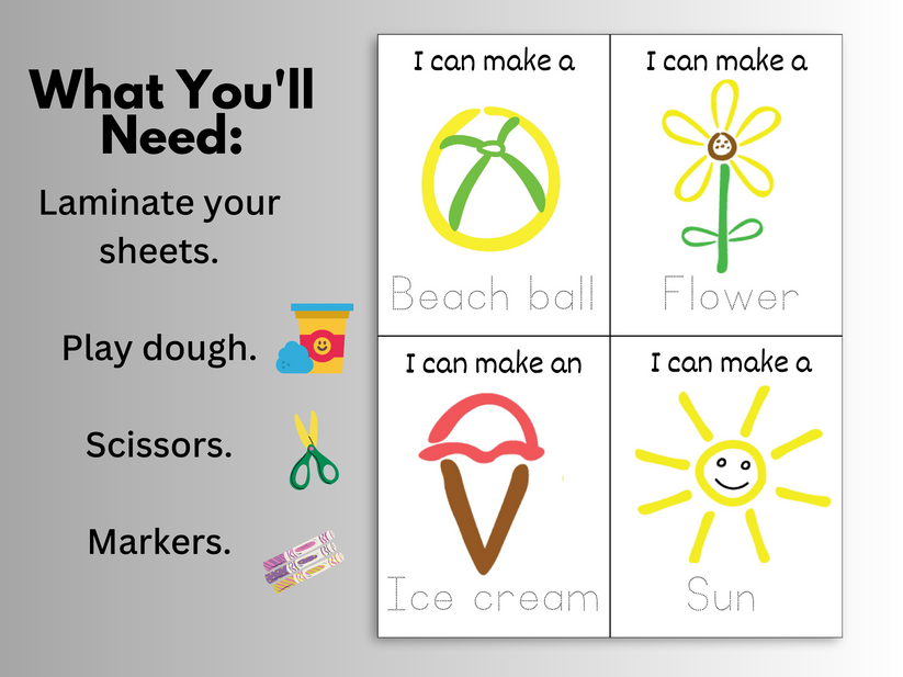 Play Dough Mat Printable – Print It Mo