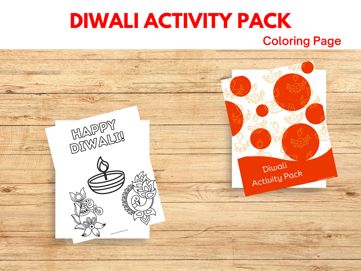 Printable Diwali Activities for Kids – Games, Bingo, Coloring & More ...